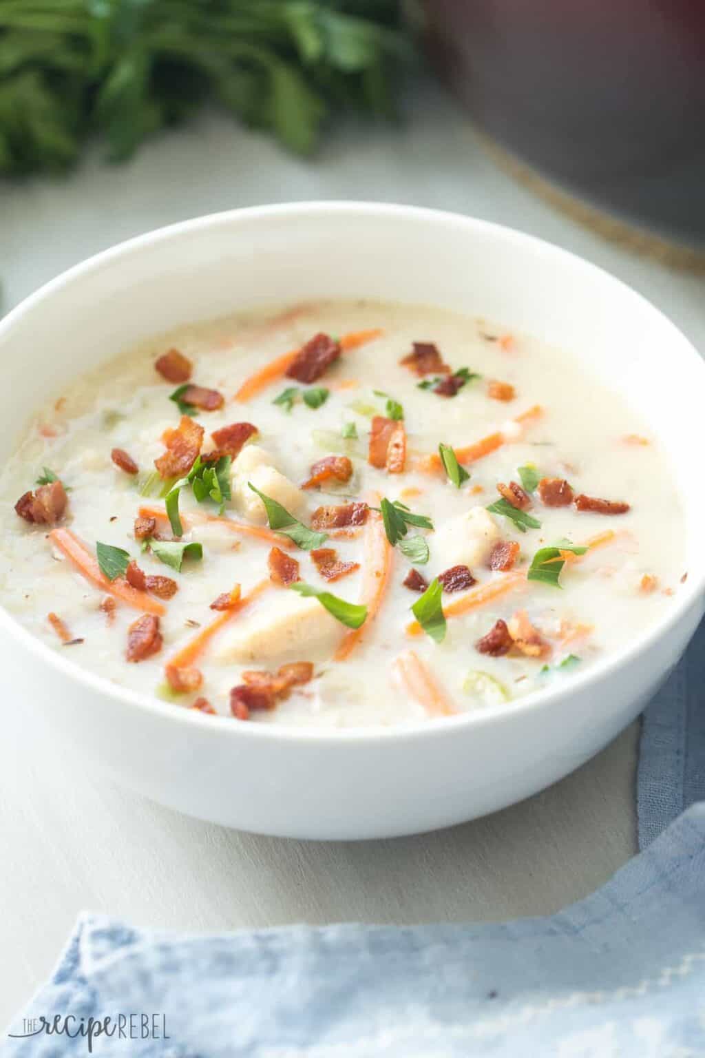 Quick Chicken Bacon Rice Soup Recipe
