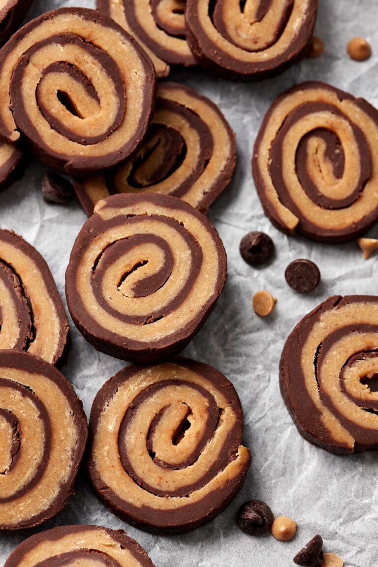 Chocolate Peanut Butter Pinwheel Fudge - The Recipe Rebel