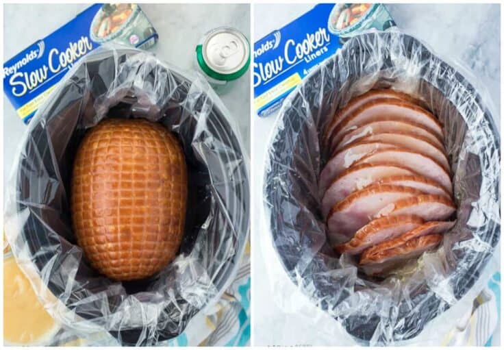 Slow Cooker Honey Glazed Ham Recipe (CrockPot)