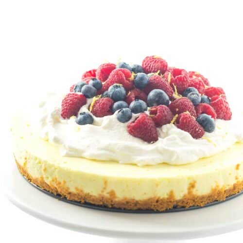 Light No Bake Lemon Cheesecake (Secret Ingredient!)
