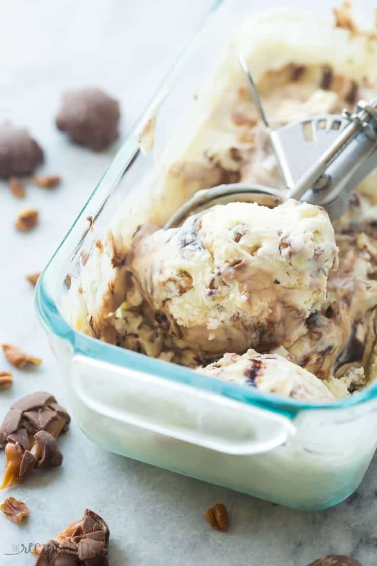 No Churn Turtle Ice Cream Recipe - The Recipe Rebel