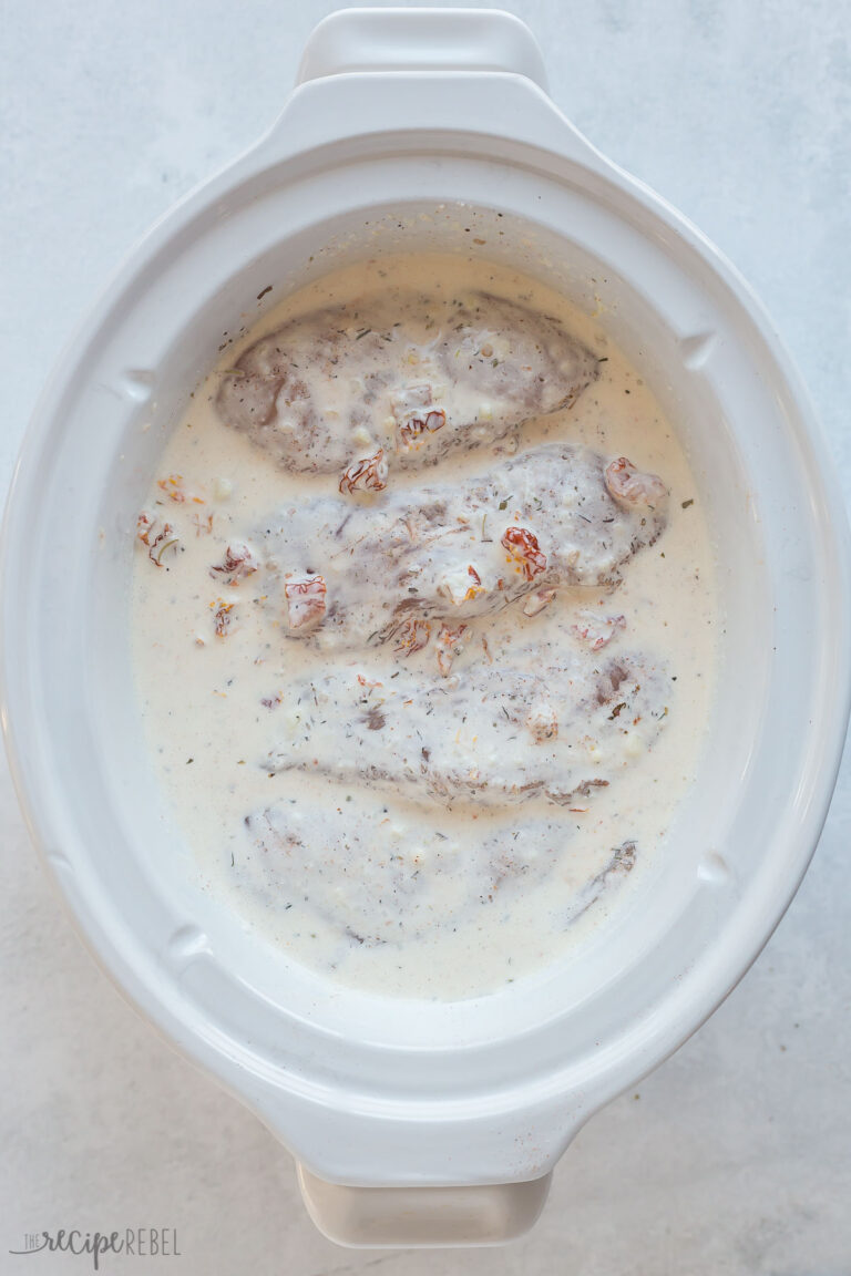Crockpot Tuscan Chicken - [VIDEO] The Recipe Rebel