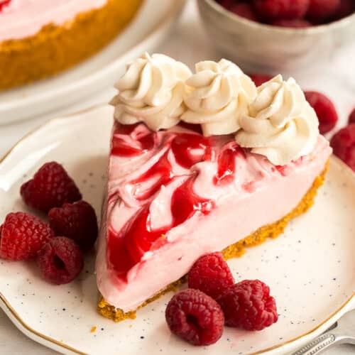 No Bake Raspberry Cheesecake {VIDEO} - The Recipe Rebel