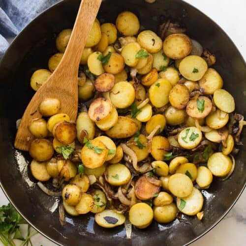Lyonnaise Potatoes [step by step VIDEO] - The Recipe Rebel