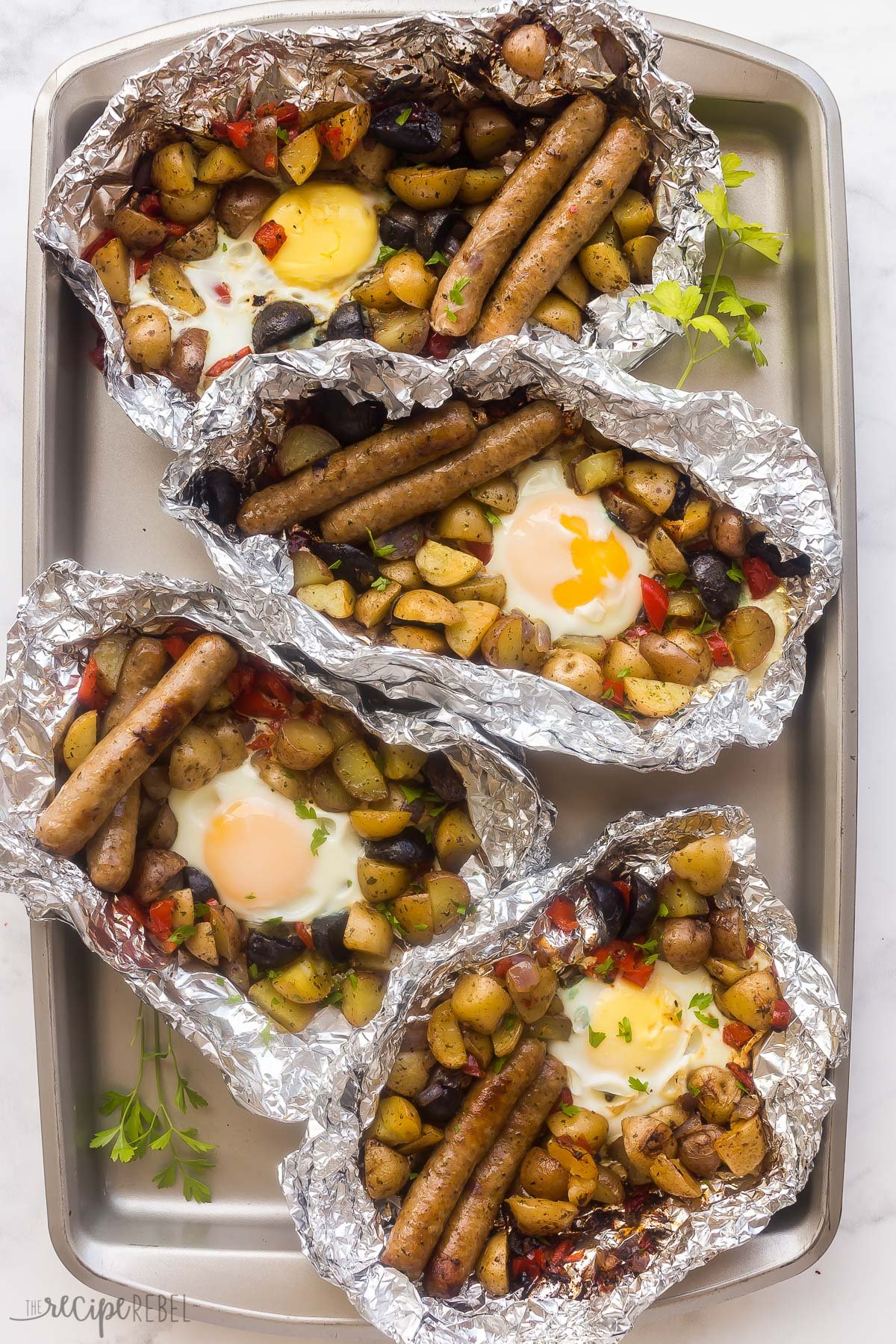 Breakfast Foil Packets [VIDEO] - The Recipe Rebel