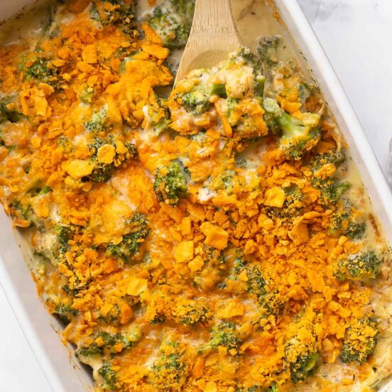 Cheesy Cheesy Broccoli Casserole - The Recipe Rebel