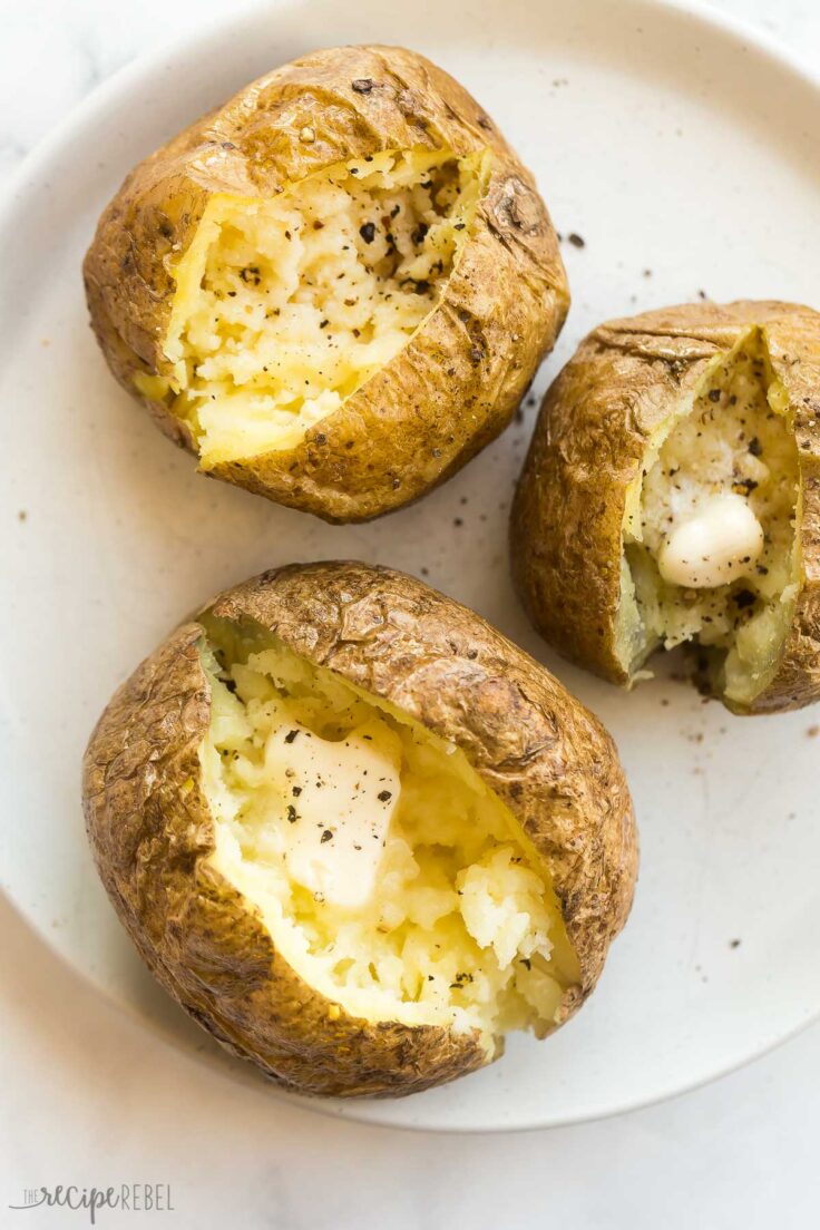 Microwave Baked Potato - The Recipe Rebel