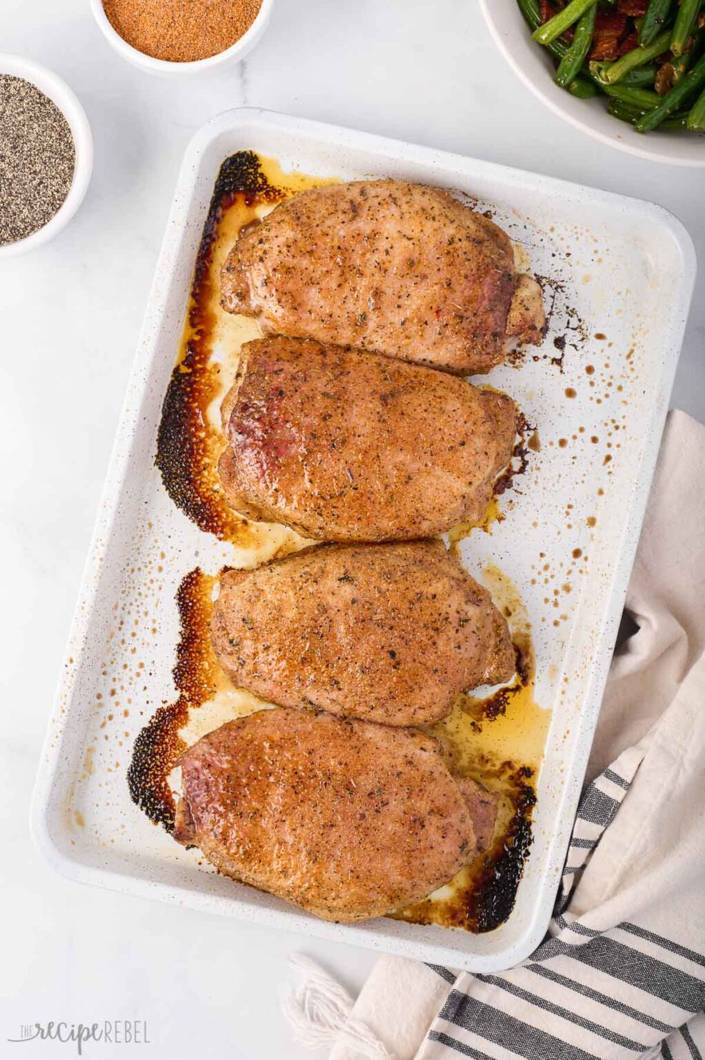 The Juiciest Baked Pork Chops - The Recipe Rebel