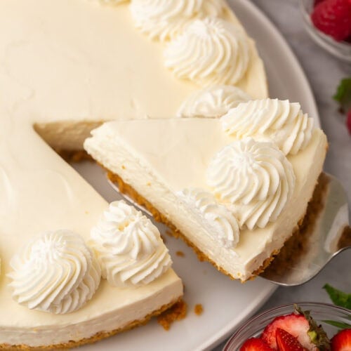 BEST Easy Cheesecake Recipe - The Recipe Rebel {VIDEO}