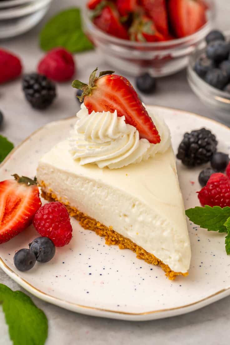 BEST Easy Cheesecake Recipe - The Recipe Rebel {VIDEO}