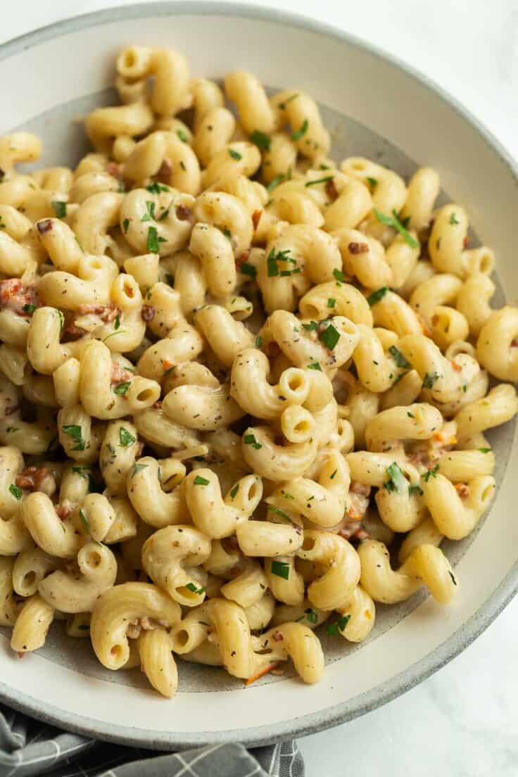 Creamy Cavatappi Pasta - The Recipe Rebel | VIDEO