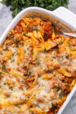Easy Baked Mostaccioli Pasta - The Recipe Rebel