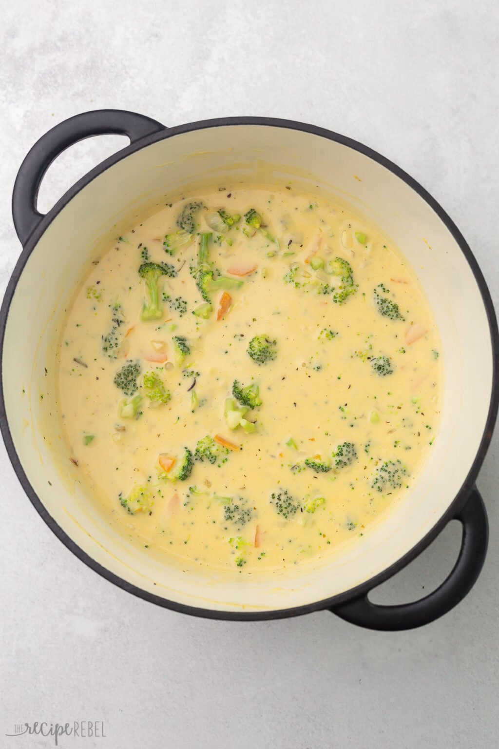 Broccoli Cheddar Soup - The Recipe Rebel [VIDEO]