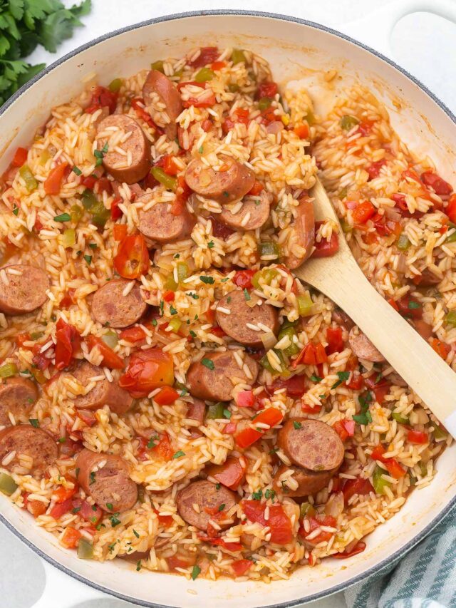 One Pan Sausage and Rice - The Recipe Rebel