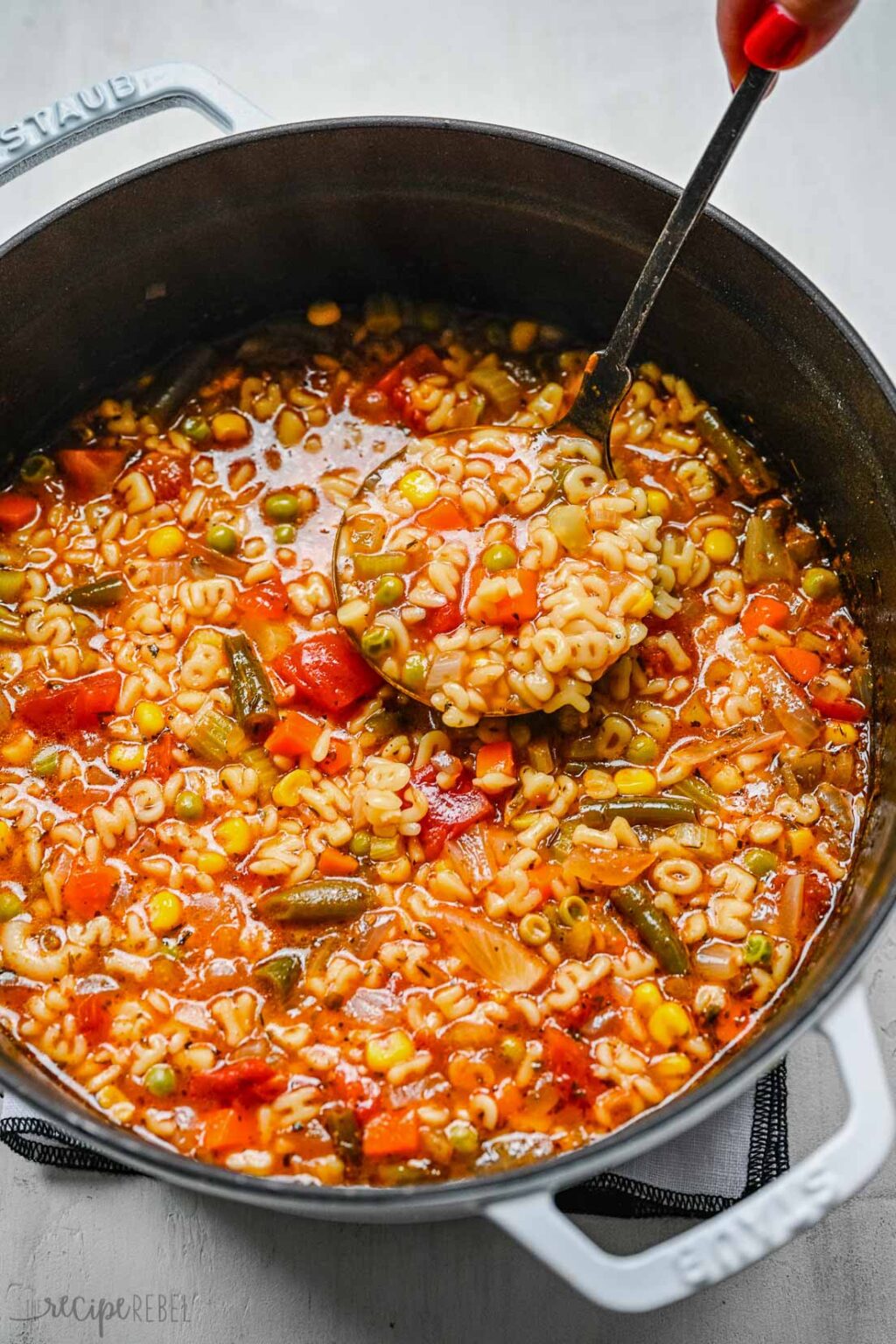 Easy Alphabet Soup - The Recipe Rebel