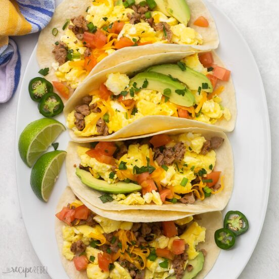 Easy Breakfast Tacos - The Recipe Rebel