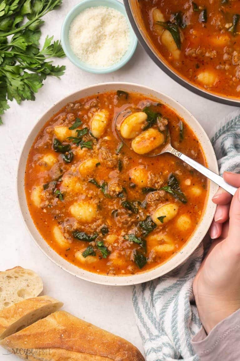 Italian Sausage Gnocchi Soup - The Recipe Rebel