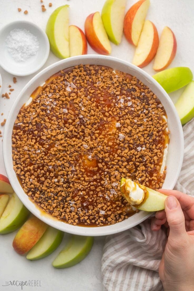 Caramel Apple Dip - The Recipe Rebel [VIDEO]