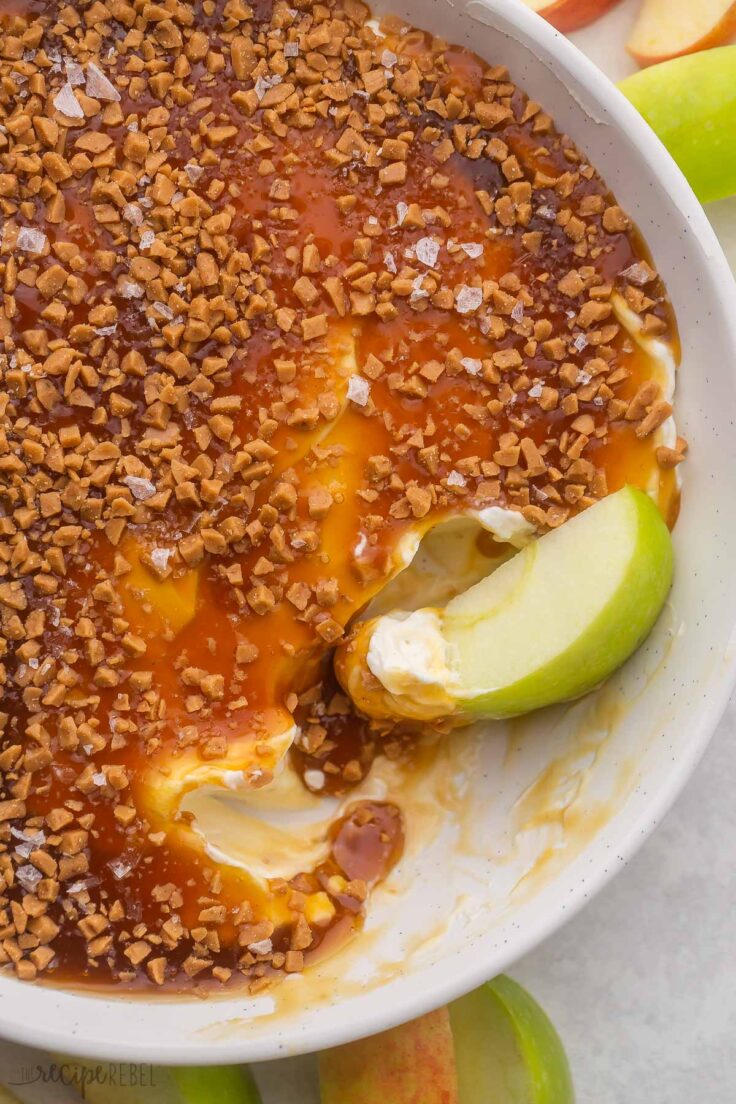 Caramel Apple Dip - The Recipe Rebel [VIDEO]