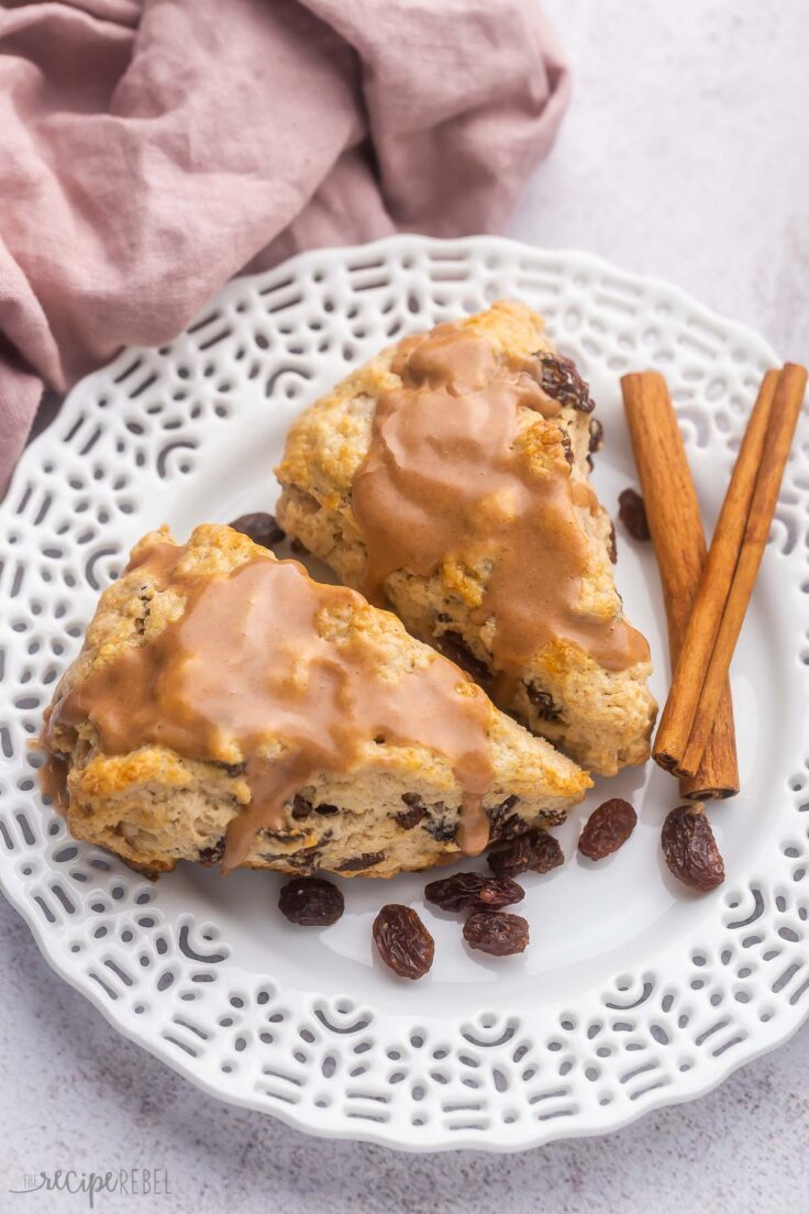 Cinnamon Raisin Scones - The Recipe Rebel