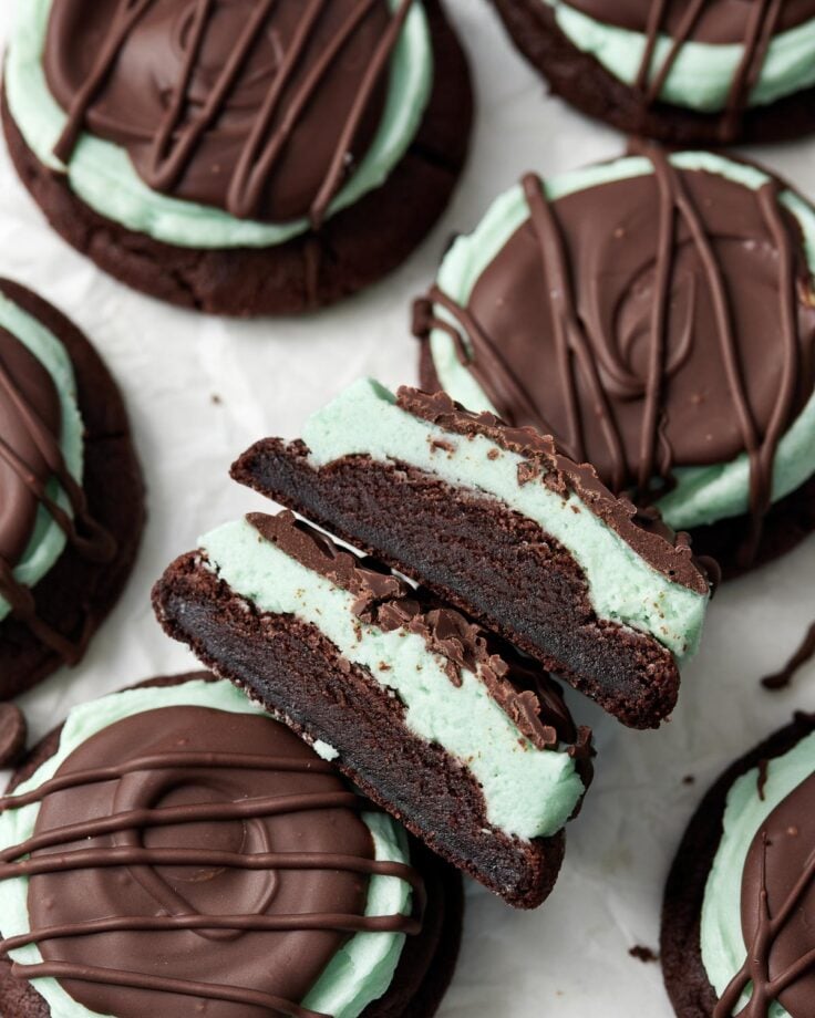 Chocolate Mint Cookies - The Recipe Rebel