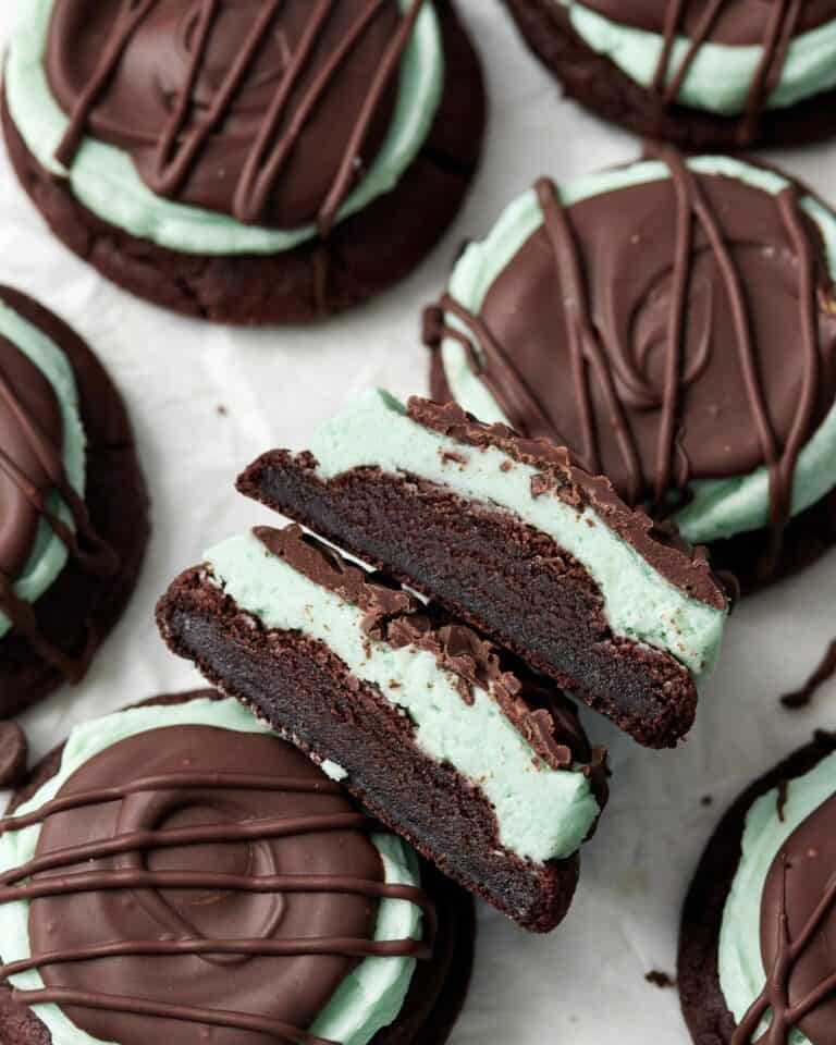 Chocolate Mint Cookies - The Recipe Rebel