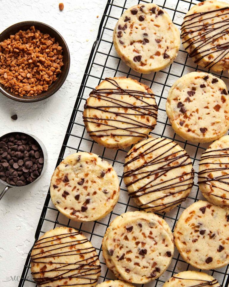 Toffee Shortbread Cookies - The Recipe Rebel
