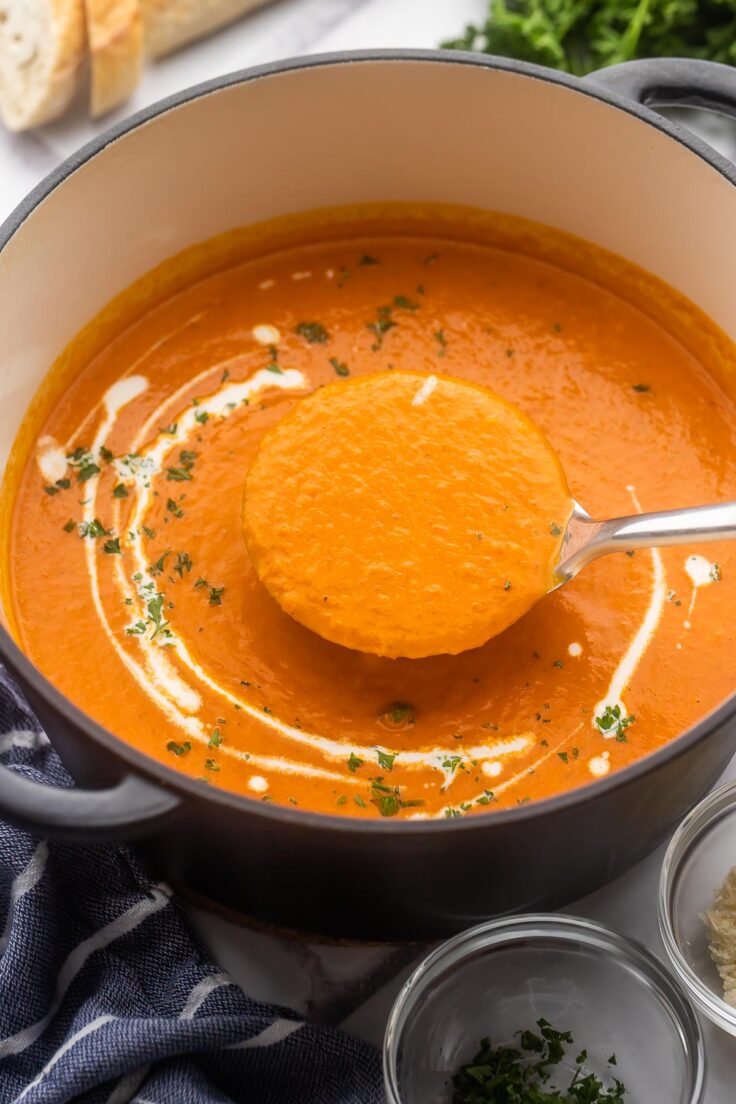 Roasted Red Pepper Soup - The Recipe Rebel