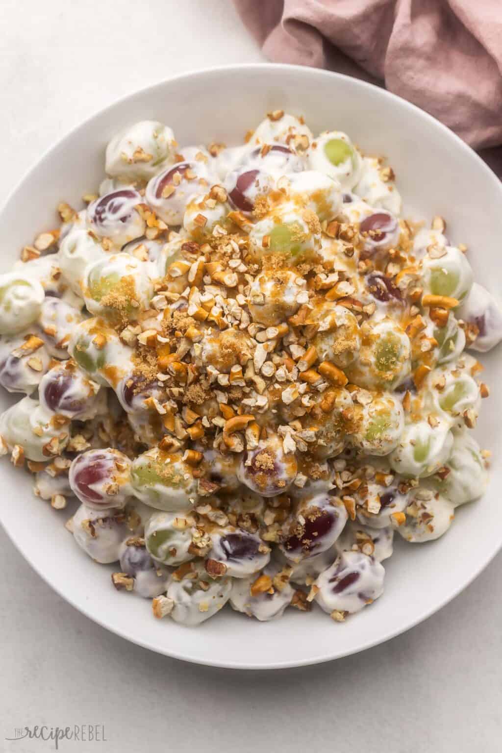 Grape Salad Recipe (with extra crunch!) The Recipe Rebel