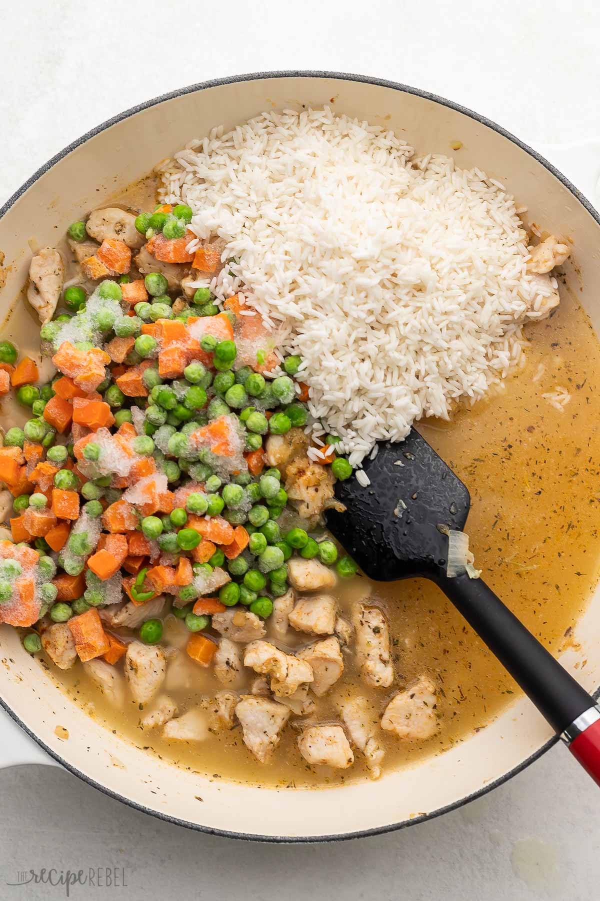 One Pan Chicken and Rice [VIDEO] - The Recipe Rebel