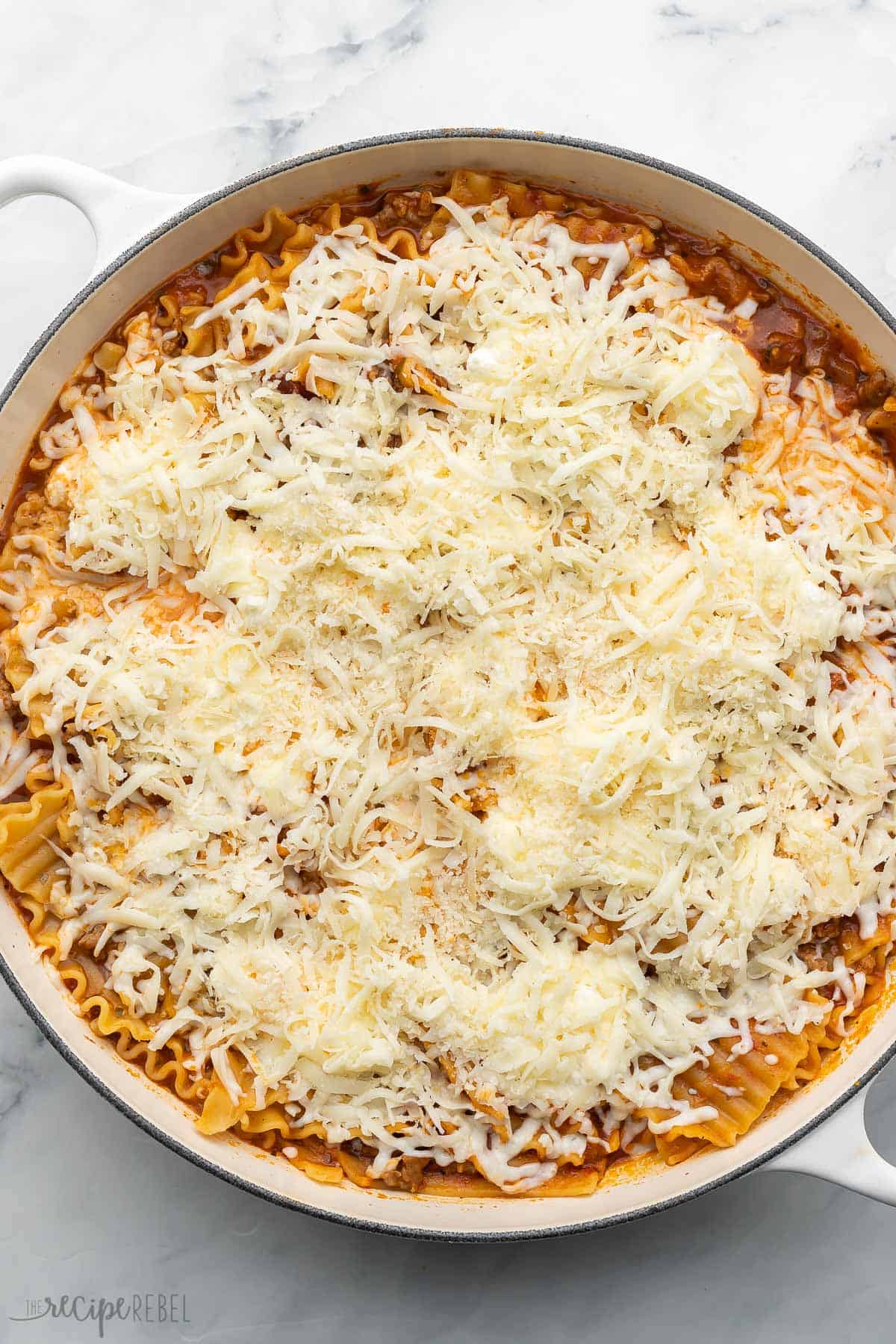 Skillet Lasagna Recipe - The Recipe Rebel [VIDEO]