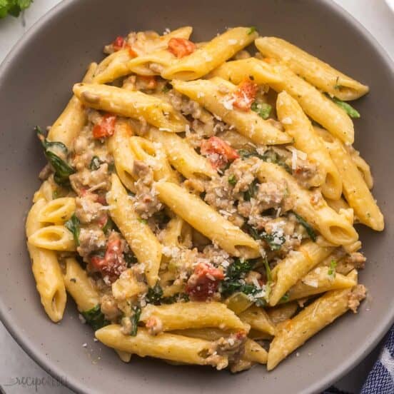 Creamy Italian Sausage Pasta [VIDEO] - The Recipe Rebel