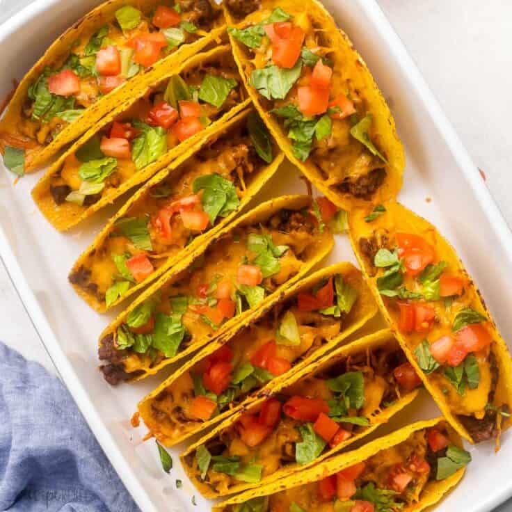 Easy Cheeseburger Baked Tacos Recipe