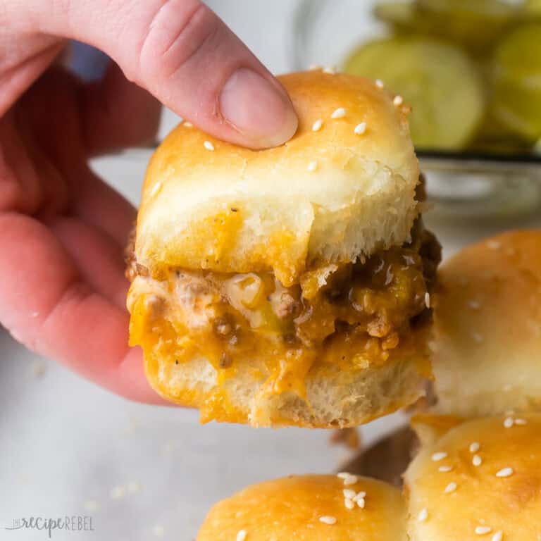 Insanely Delicious Cheeseburger Sliders recipe - The Recipe Rebel