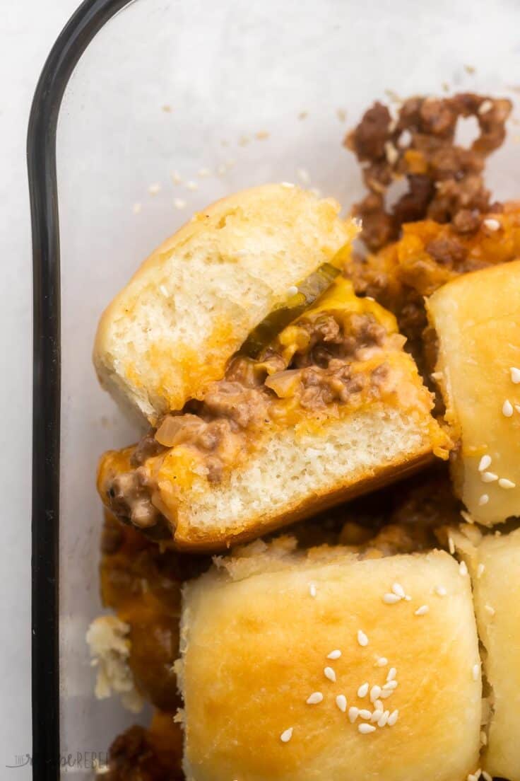 Insanely Delicious Cheeseburger Sliders recipe - The Recipe Rebel