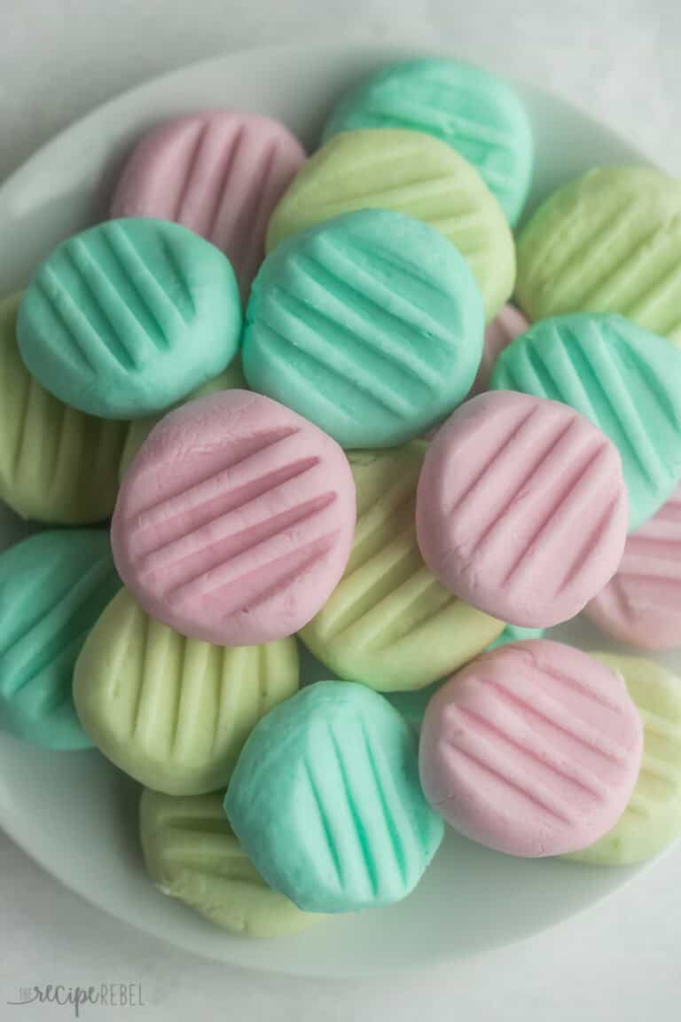 Simple Cream Cheese Mints - The Recipe Rebel