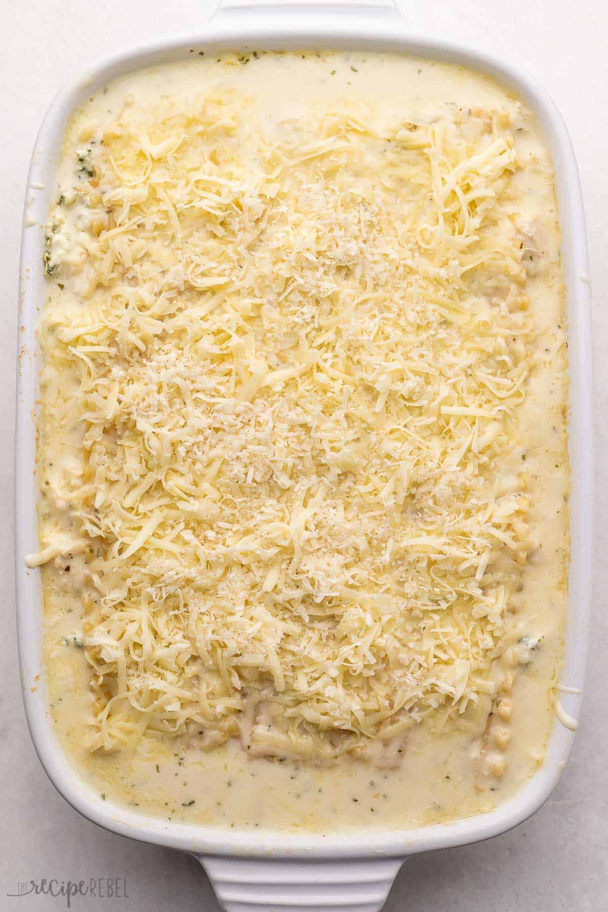 White Chicken Lasagna recipe - The Recipe Rebel [VIDEO]