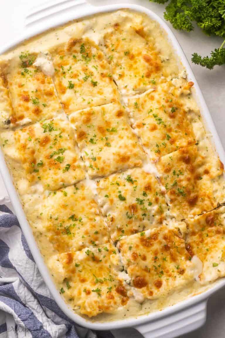 White Chicken Lasagna recipe - The Recipe Rebel [VIDEO]