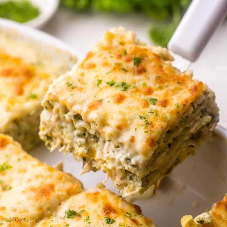 White Chicken Lasagna recipe - The Recipe Rebel [VIDEO]