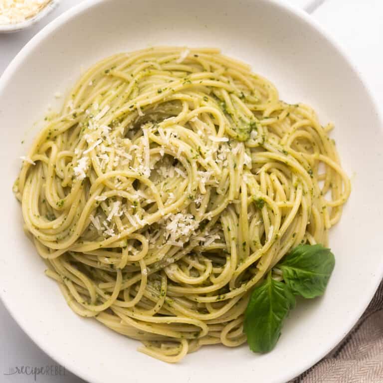 Simple Pesto Pasta recipe - The Recipe Rebel