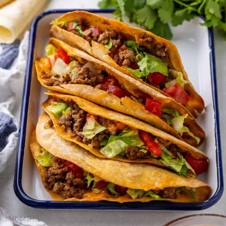 Crispy Baked Tacos [VIDEO] - The Recipe Rebel