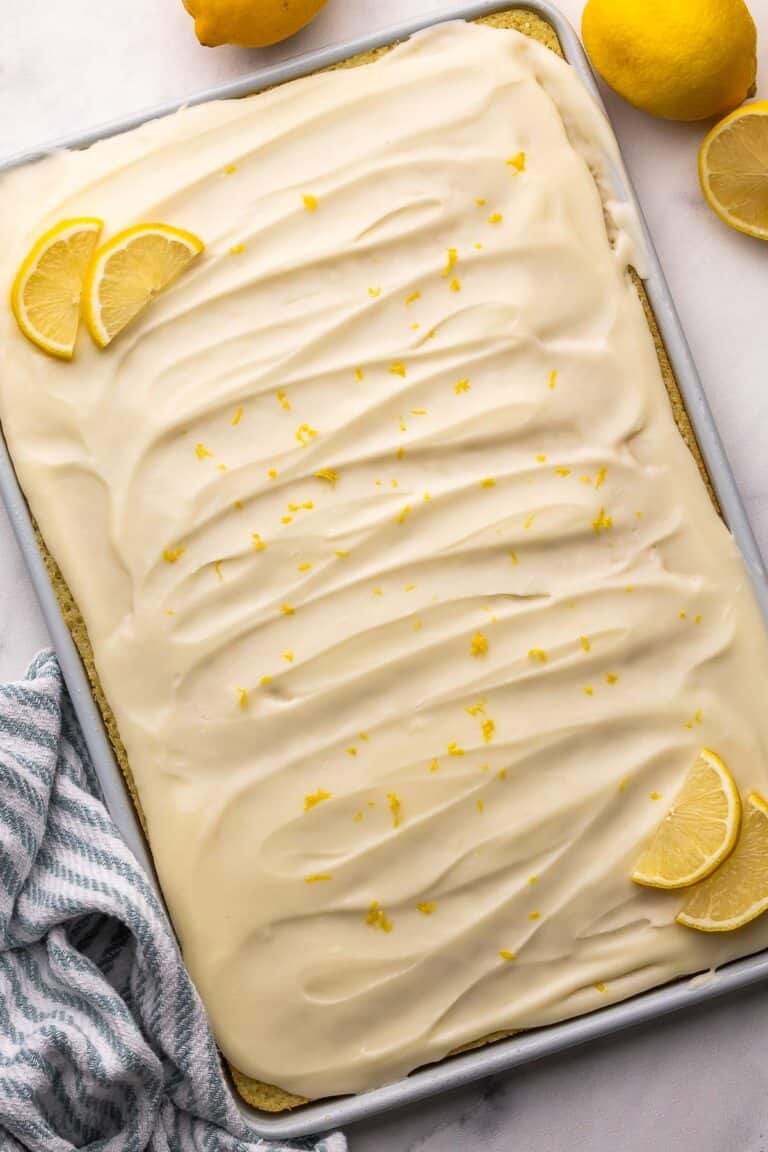Lemon Sheet Cake - The Recipe Rebel