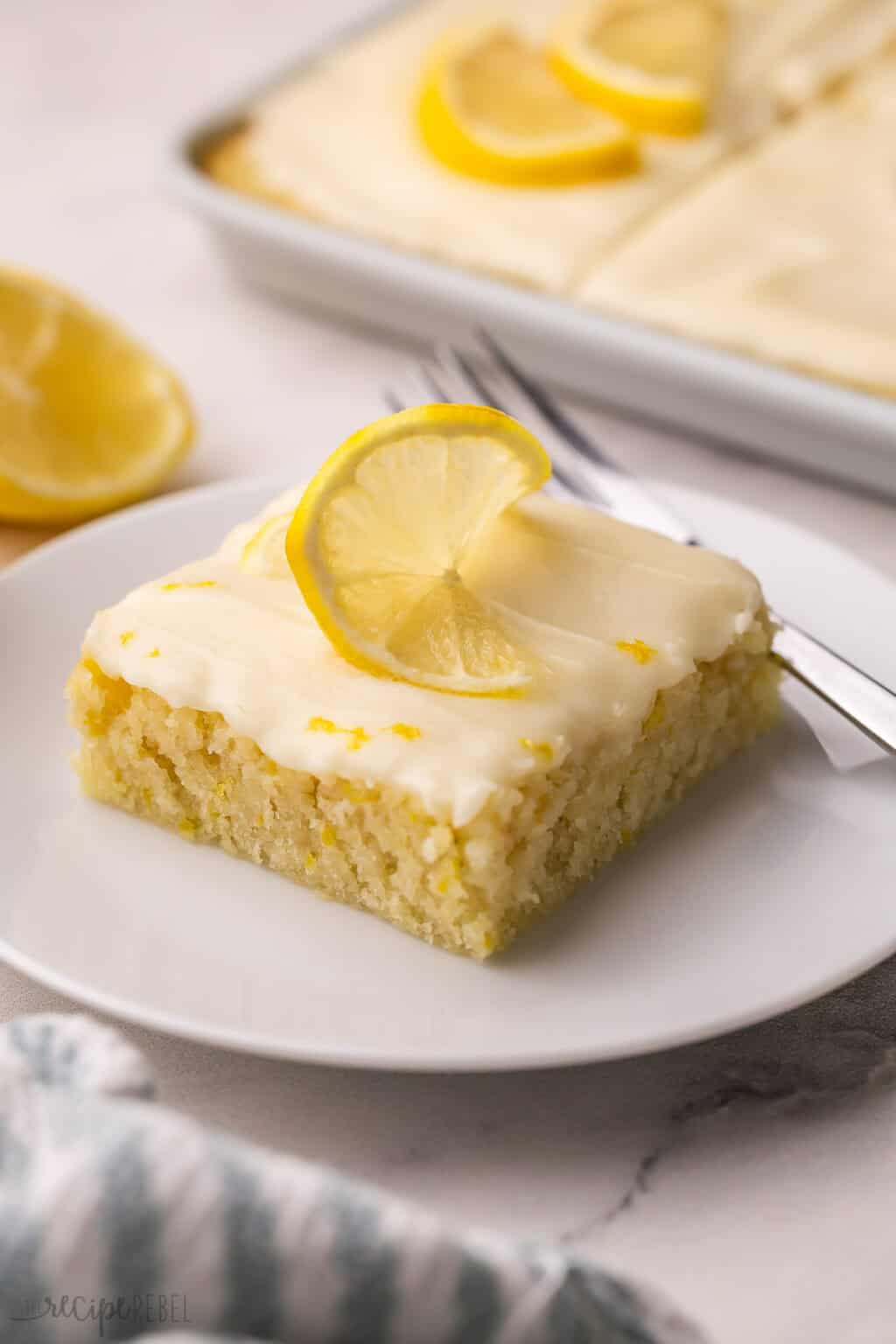 Lemon Sheet Cake - The Recipe Rebel