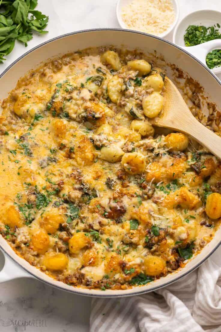 Baked Gnocchi with Sausage - The Recipe Rebel