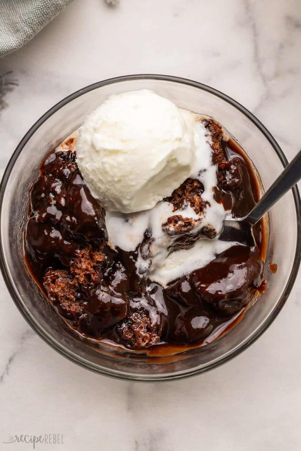 Grandma's Hot Fudge Sundae Cake - The Recipe Rebel