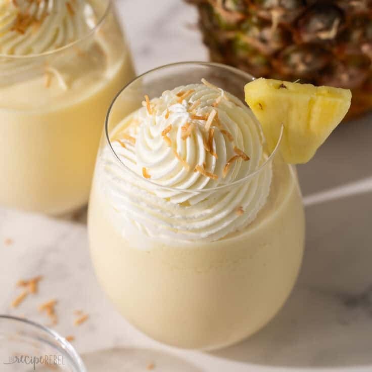 Frozen Pina Colada Slushy - The Recipe Rebel | VIDEO