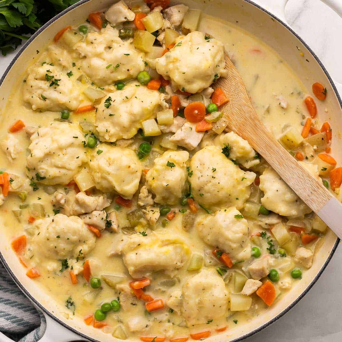 Easy Chicken and Dumplings recipe | VIDEO - The Recipe Rebel