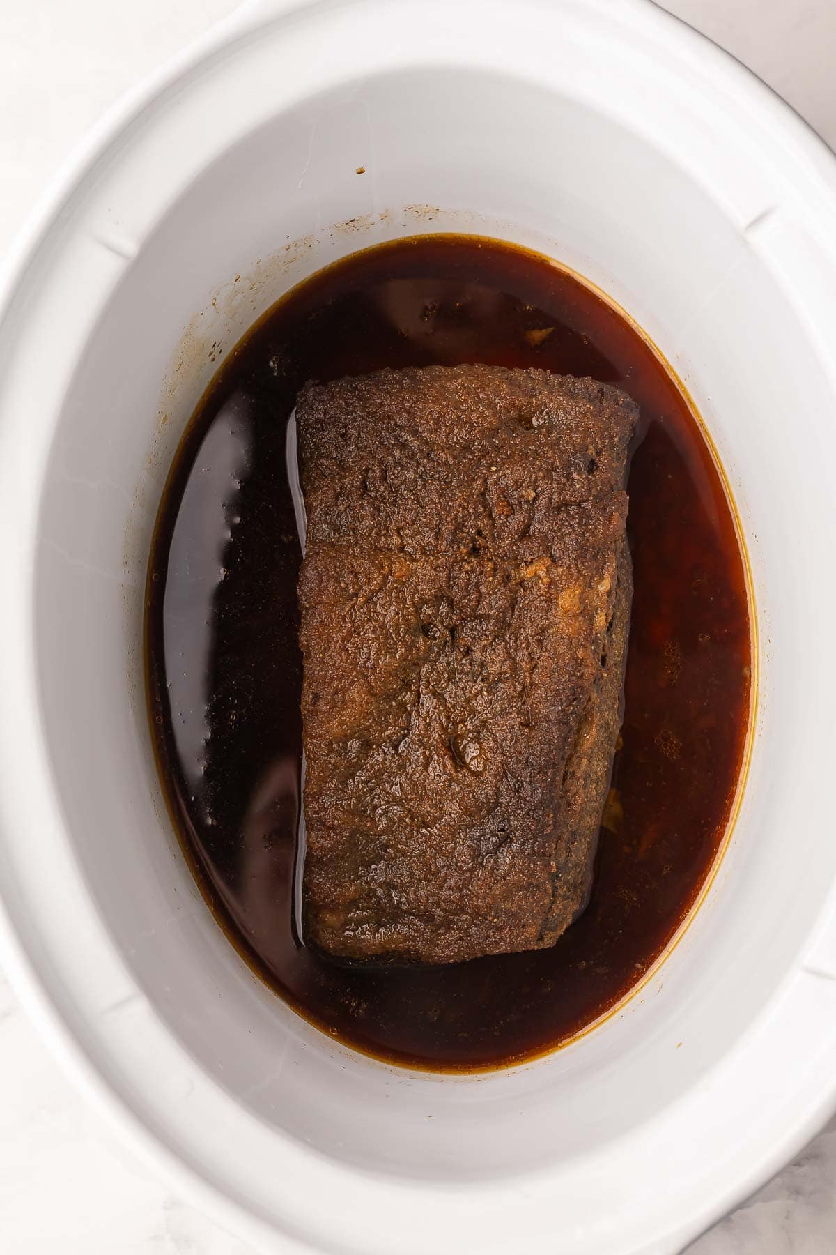 Slow Cooker Beef Brisket - juicy and tender! [VIDEO]