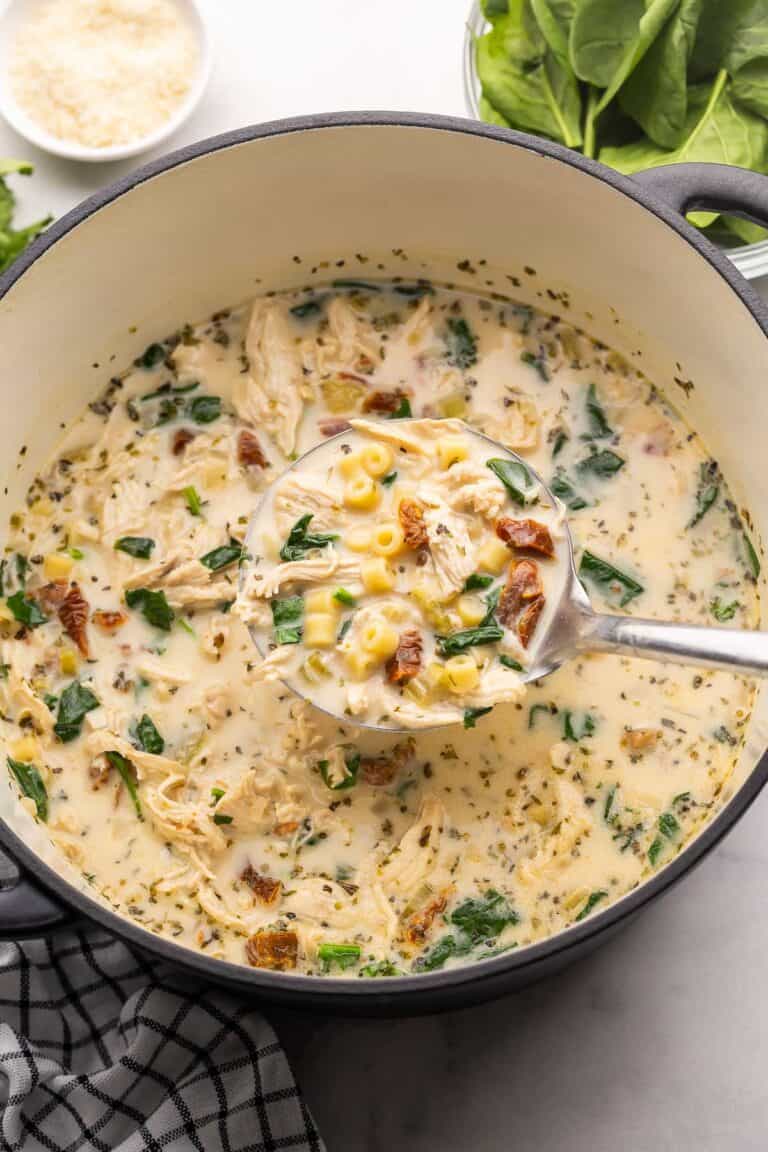 Tuscan Chicken Noodle Soup - VIDEO | The Recipe Rebel