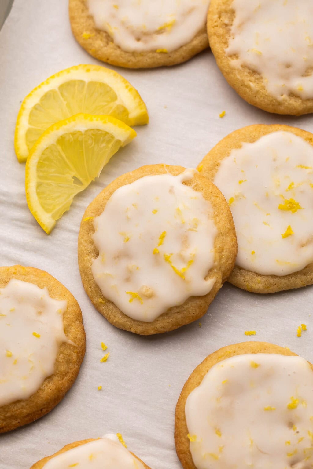 Glazed Lemon Cookies - chewy cookies with a zesty glaze!